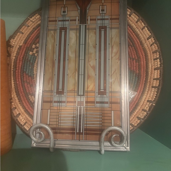 Art | Frank Loyd Wright Art Deco Style Stained Glass Panel | Poshmark